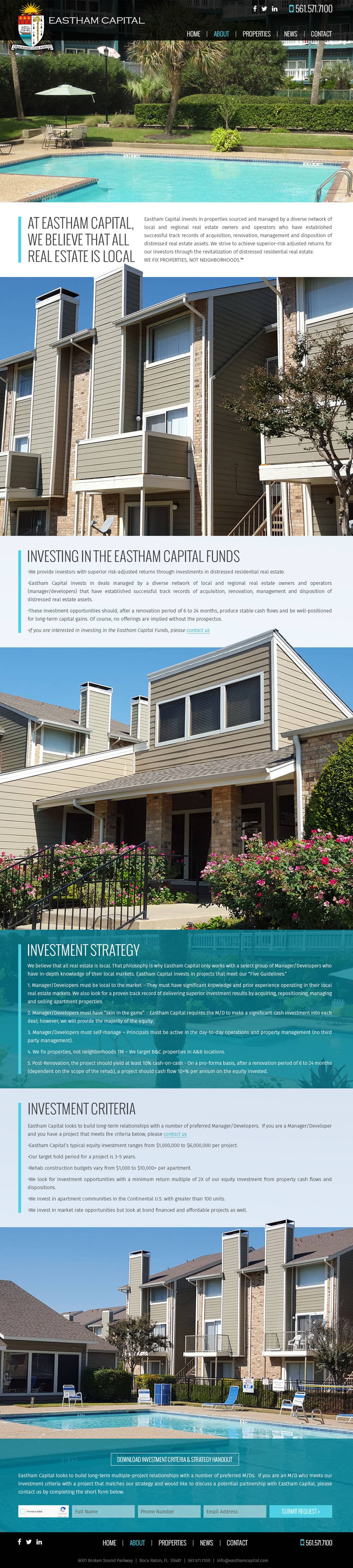 Eastham Capital | Custom Websites - 561 Media